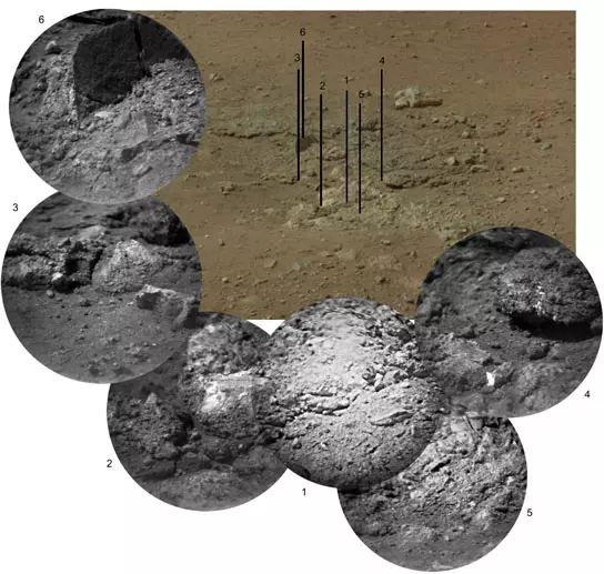 የ ChemCam ሌዘር ውጤቶች