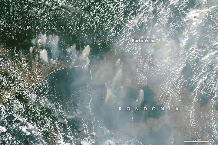 Rondonia Brazil Fires agosto 2021 annotato