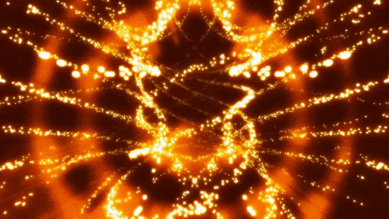 Swirl partikkelfysikkkonsept
