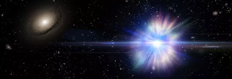 ប្រភេទ Ia Supernova Exploding គំនិតរបស់សិល្បករ