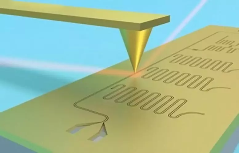 I-Superconducting Circuit Silicon Chip Schematic