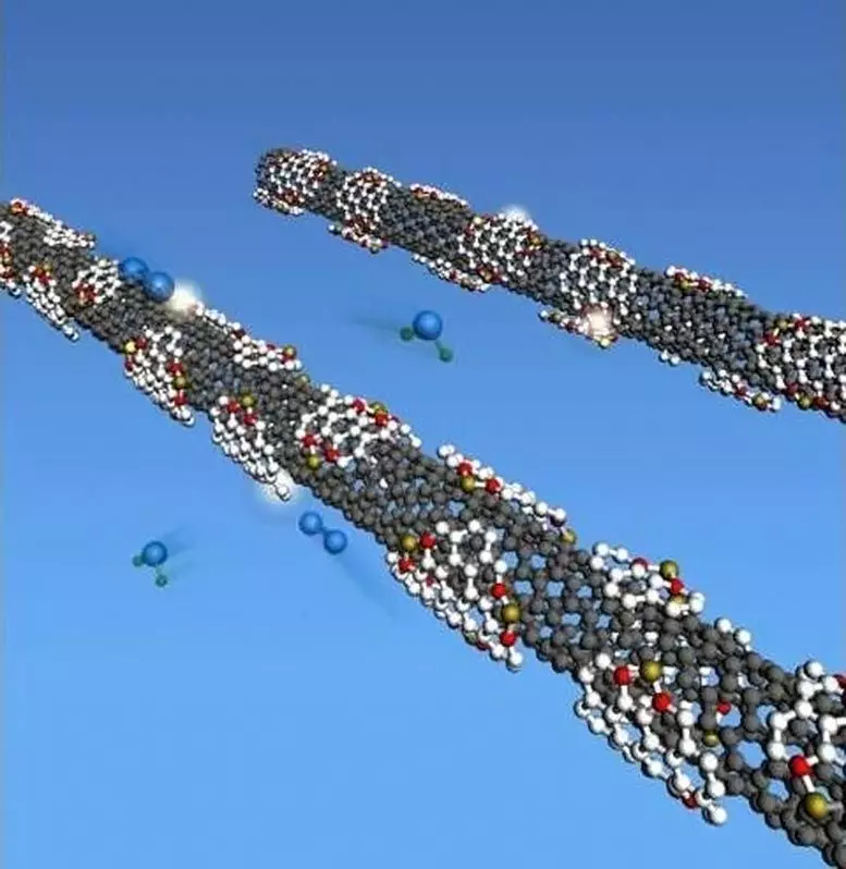 Peretele exterior deteriorat de nanotub de carbon