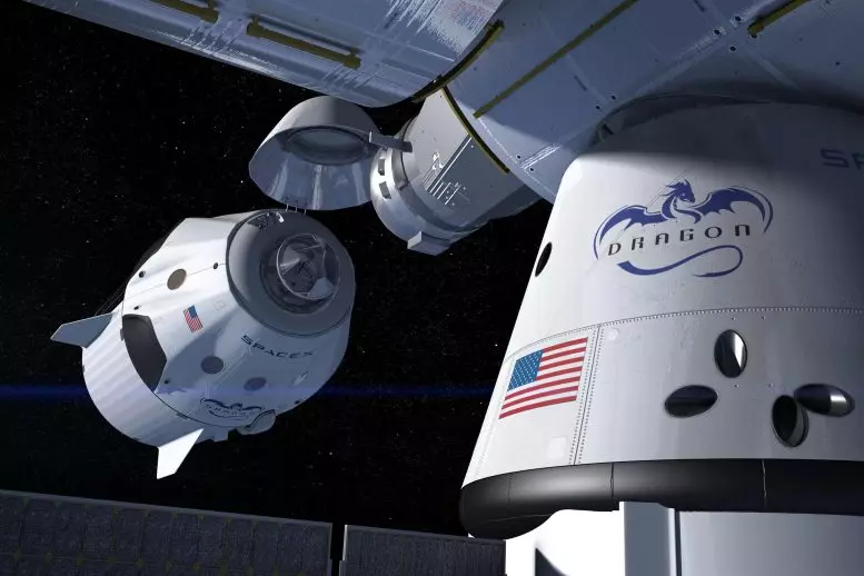 SpaceX Crew Dragon Docking Nrog ISS