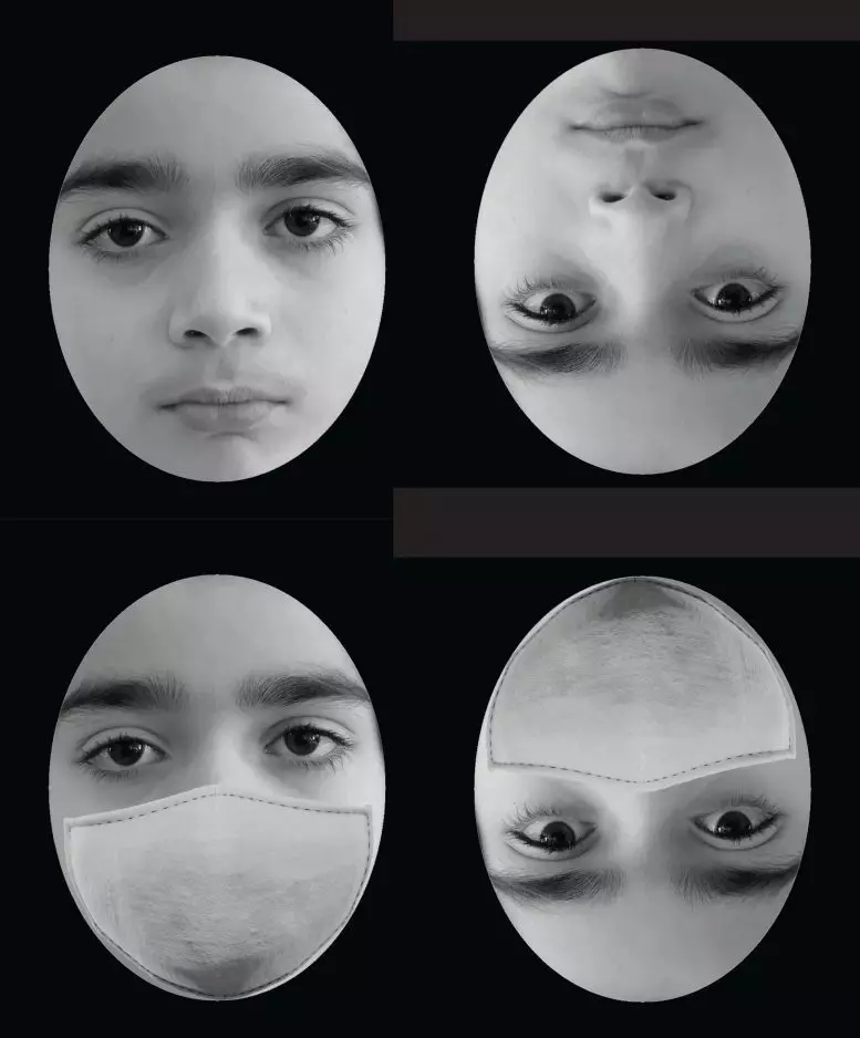 Laste maskeeritud ja maskeerimata näod