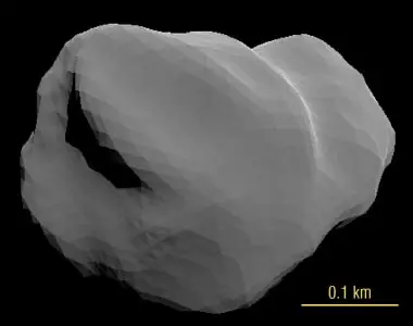 Yer yaxınlığında Asteroid Apophis Simulyasiya edilmiş Şəkil