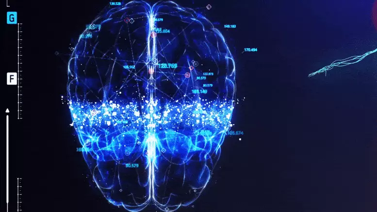 Animace konceptu skenování mozku