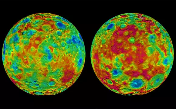 НАСА-гийн үүрээр одой Церера гаригийн гадарга дээрх топографийг илчилжээ