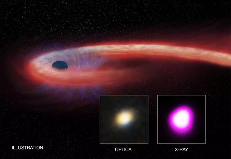 ચંદ્ર દૃશ્ય રેકોર્ડિંગ સેટિંગ બ્લેક હોલ