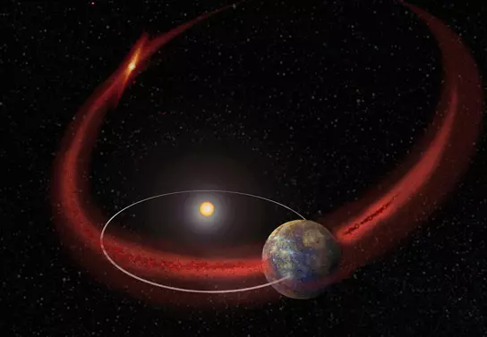 Las observaciones de MESSENGER sugieren una lluvia de meteoritos recurrente en Mercurio