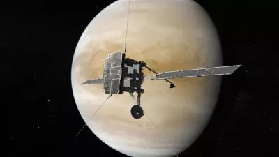 Ilustrasi Venus Flyby Solar Orbiter