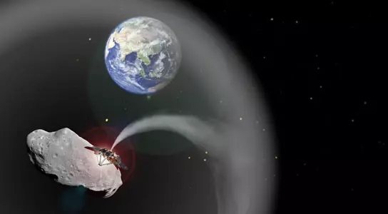 Lebu Asteroid Bisa Nglindhungi Bumi saka Radiasi Surya sing mbebayani 4030_1