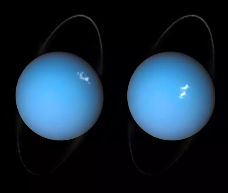 天王星上的极光图像