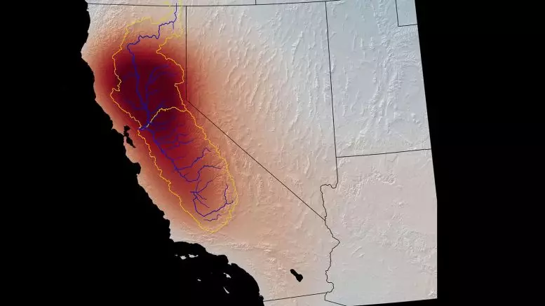 Agua sobre el suelo y agua subterránea Mapa de California