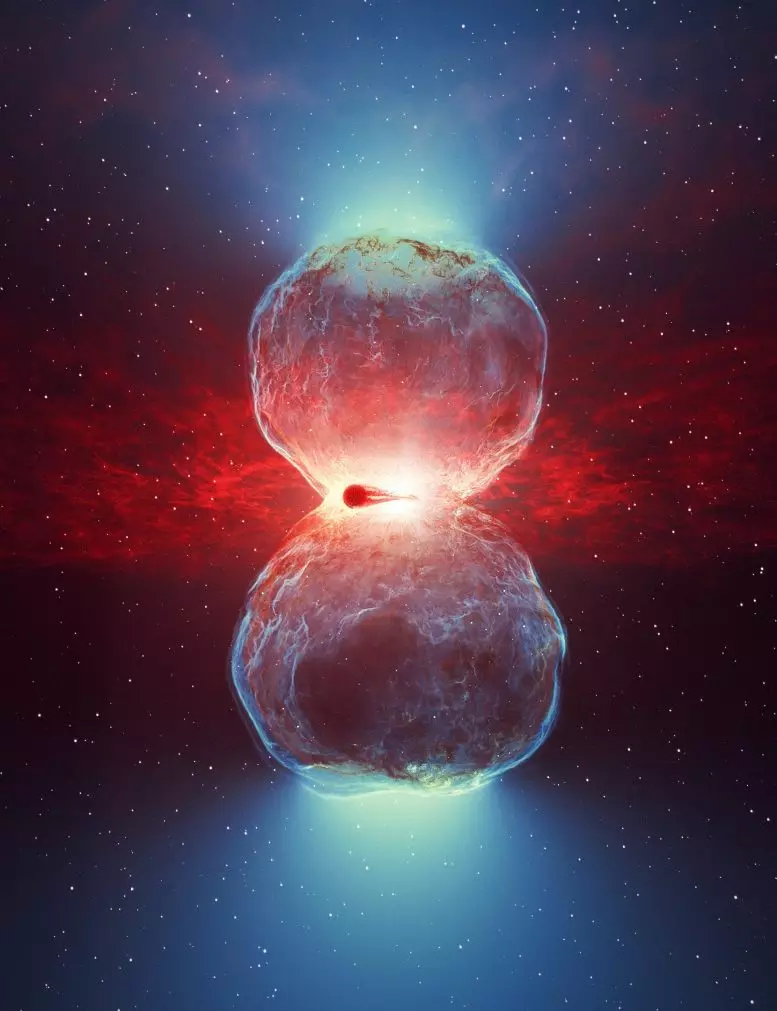 White Dwarf ma Red Giant Binary System Mulimuli Nova Outburst