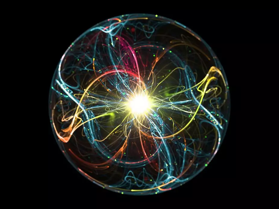 مفهوم هنر فیزیک ذرات پلاسما