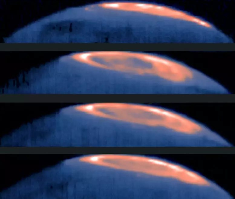 ESO zobrazuje veľkú studenú škvrnu objavenú na Jupiteri