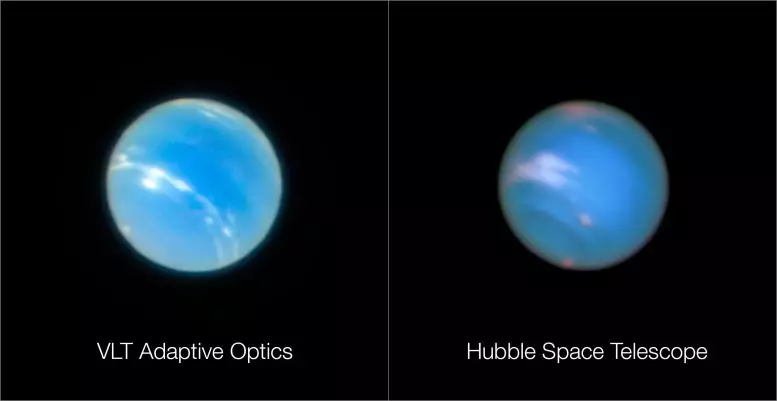 Neptune Los ntawm VLT thiab Hubble