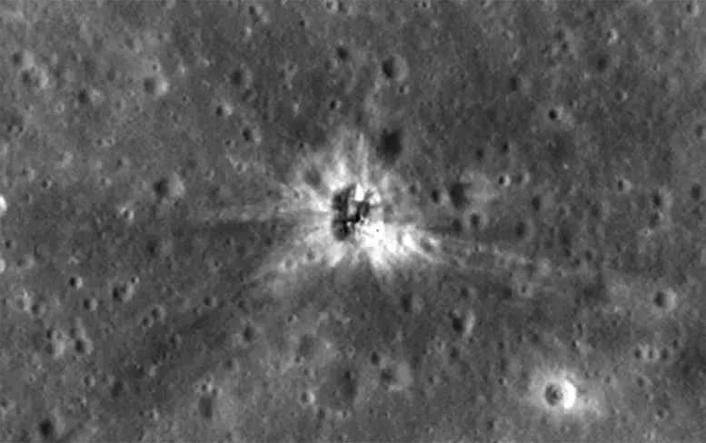 LRO Apollo 16 Booster Rocket Impact Site දසුන්