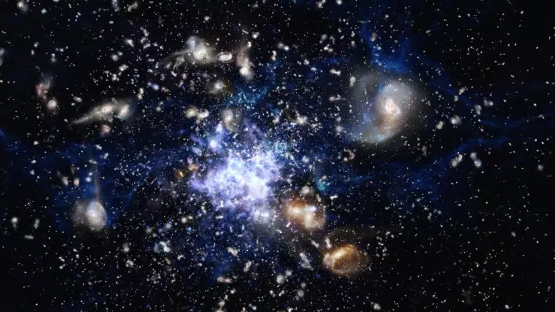 စကြဝဠာအစောပိုင်းတွင် Galaxy Cluster ဖွဲ့စည်းခြင်း။