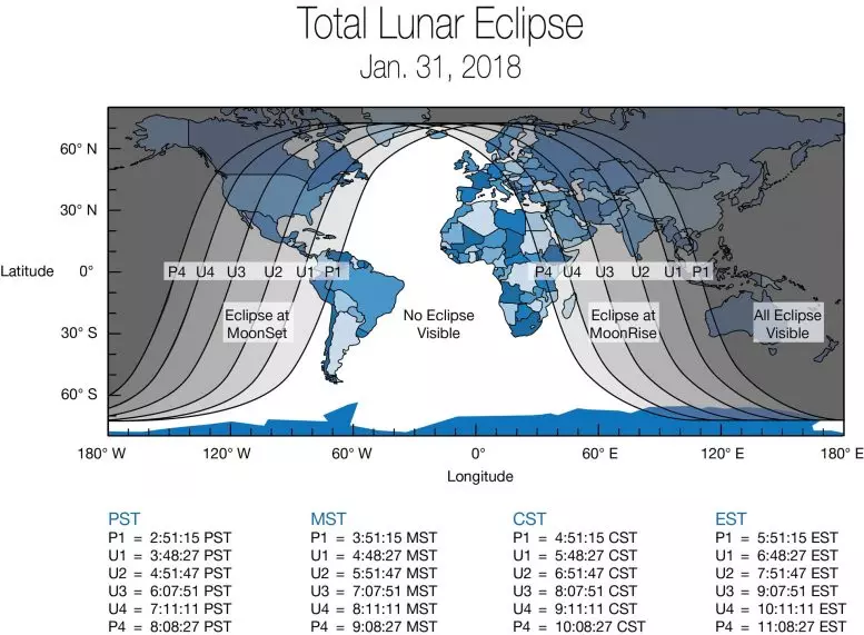 Kabuuang Lunar Eclipse Parating Enero 2018