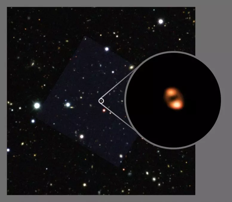 ALMA observa salida galáctica más distante