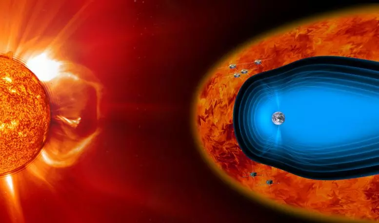 Astronomai matuoja turbulenciją Žemės magnetinėje aplinkoje