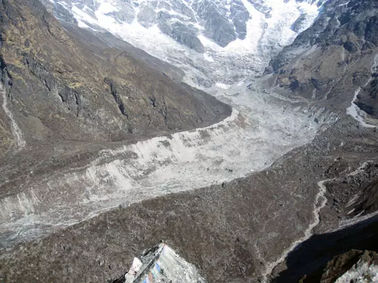 Photo du glacier de Lirung