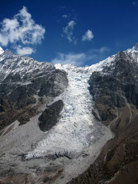 Kimjung glacier, Nepal, le Himalayas