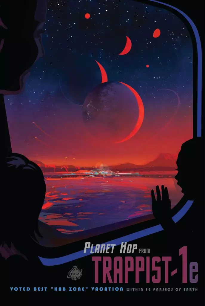 TRAPPIST-1 Planeta Póster