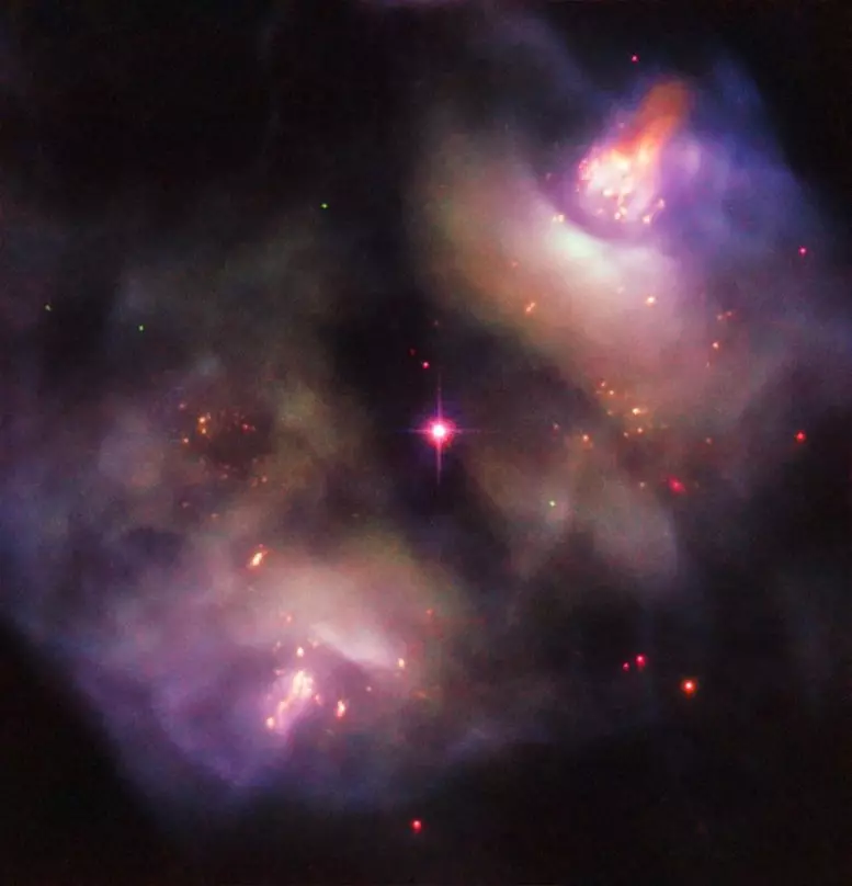 Hubble Kaptas Dinamikan Mortantan Stelon