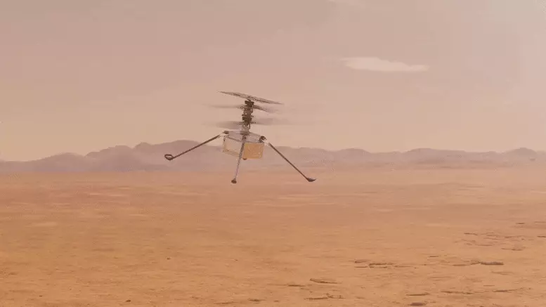 ناسا مریخ ہیلی کاپٹر آسانی