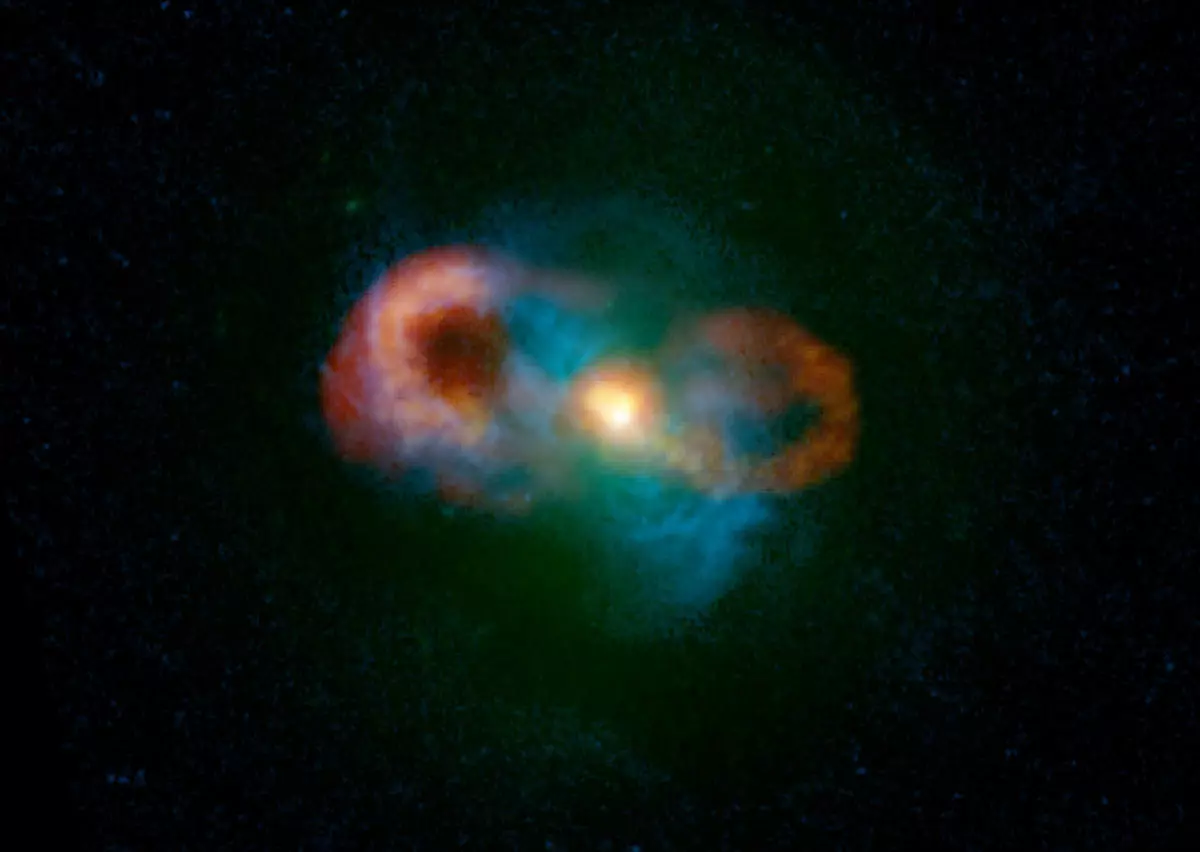 VLA avslöjar oväntad "Storm" i Teacup Galaxy