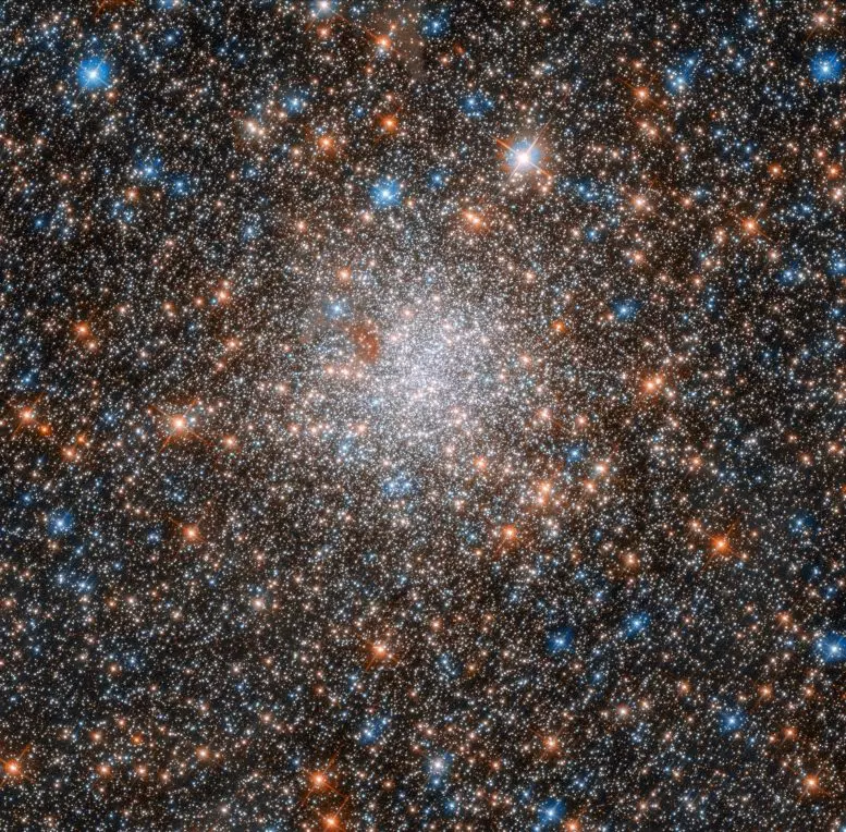 האבל צופה בצביר הכדורי NGC 1898