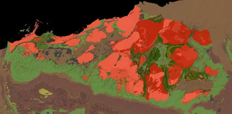 Mapa Geológico do Cráton de Pilbara