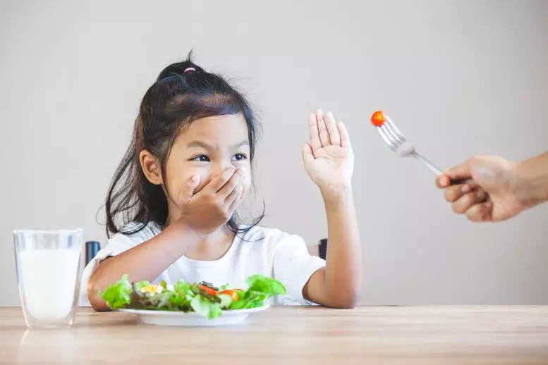 Un enfant difficile ne mange pas de légumes