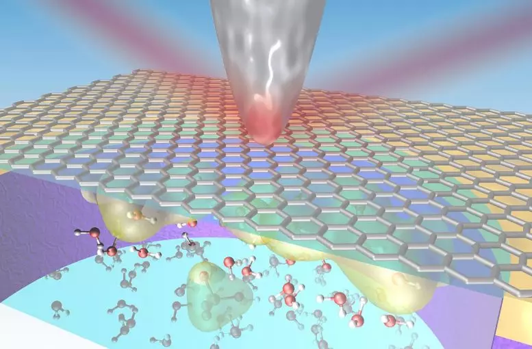 Sbircia su scala nanometrica all'interfaccia solido-liquido