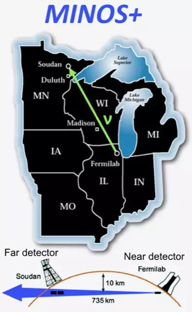 Fermilab MINOS Mapa