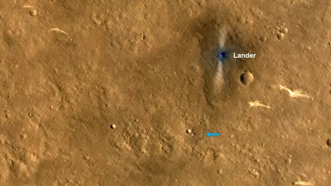 Mars Reconnaissance Orbiter NASA tekur myndir af flakkara Kína úr geimnum 61975_4