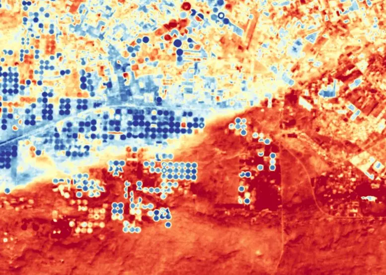 Campi agricoli irrigati circolari Landsat 9