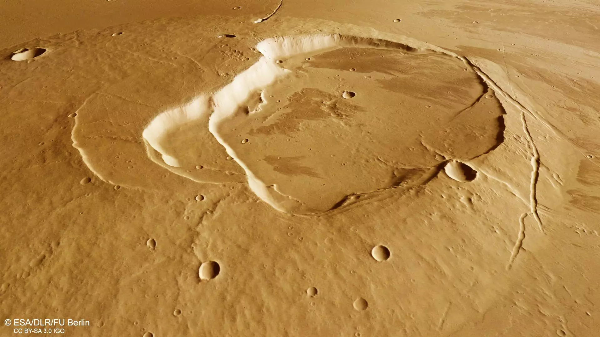 Mars Express: Membuat Percikan di Laut Lava