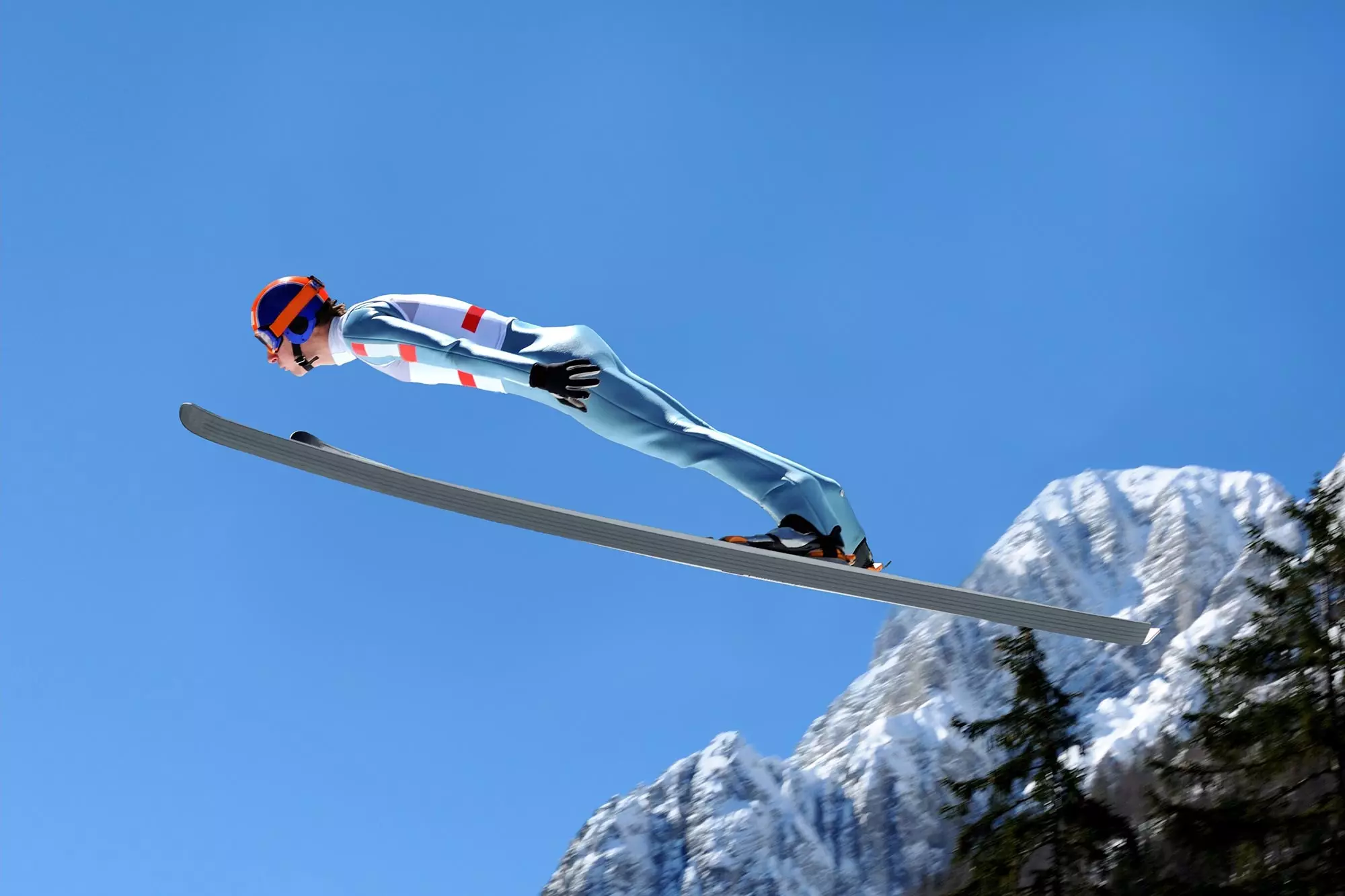 Ski Jump Physics: Fleane of falle mei styl?