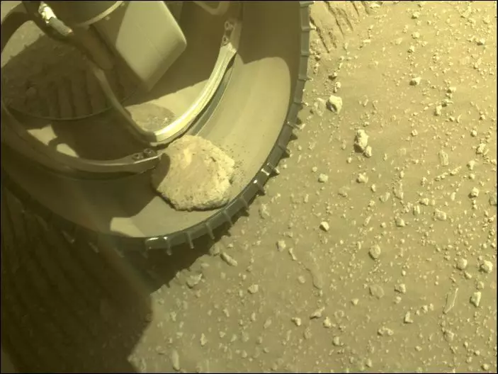 Mars Perseverance Rover Rock Wheel