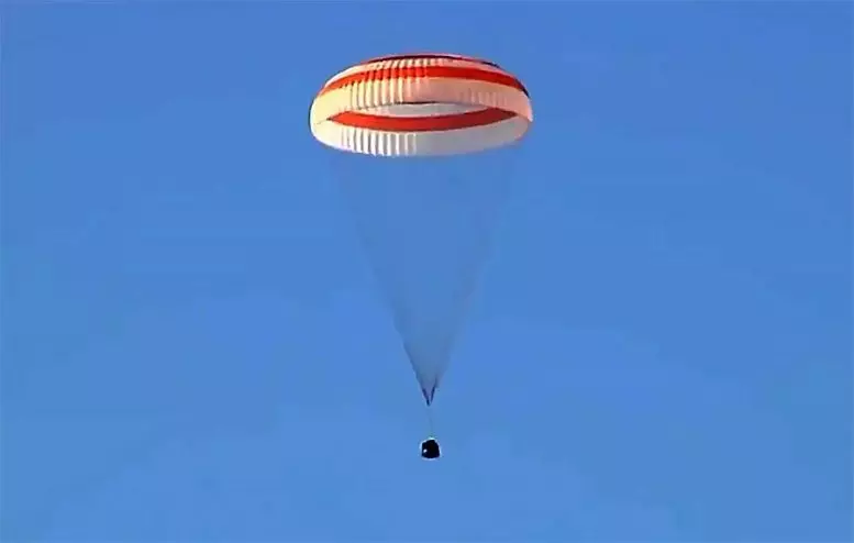 Soyuz MS-19 Mürettebat Gemisi İnmeden Hemen Önce