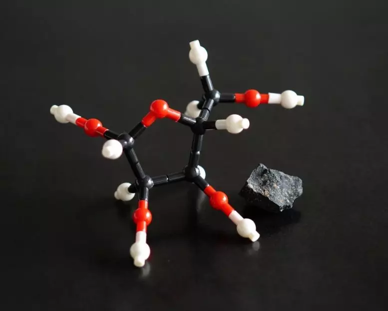 Ribose molekylær struktur Murchison Meteorite