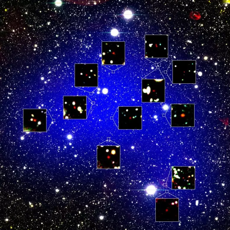 Protocluster ທີ່ຫ່າງໄກທີ່ສຸດຖືກຄົ້ນພົບໂດຍກ້ອງສ່ອງທາງໄກ Subaru