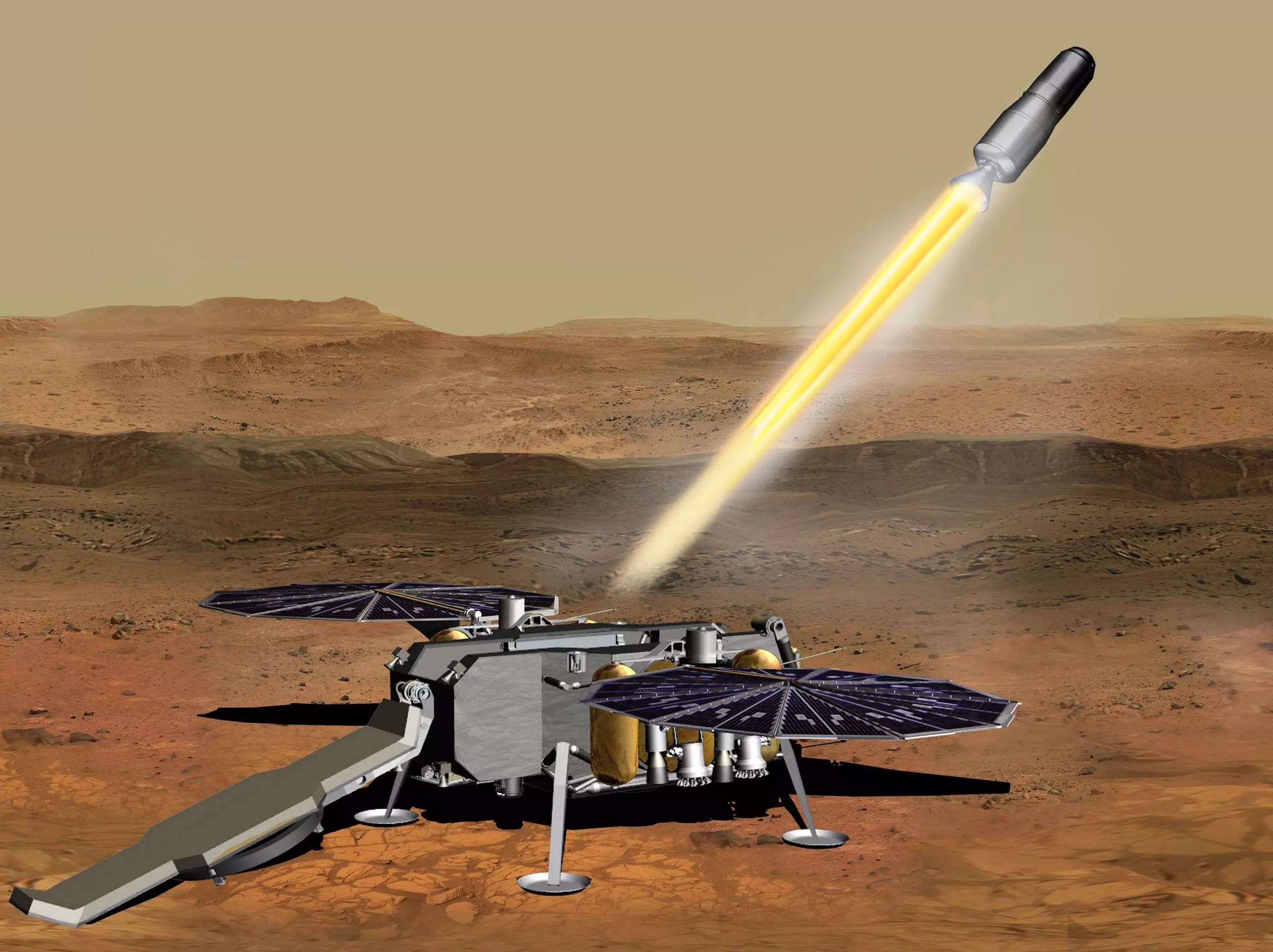 D'NASA wählt Lockheed Martin Space Fir Rakéite ze bauen fir Éischt Proben vum Mars ze kréien