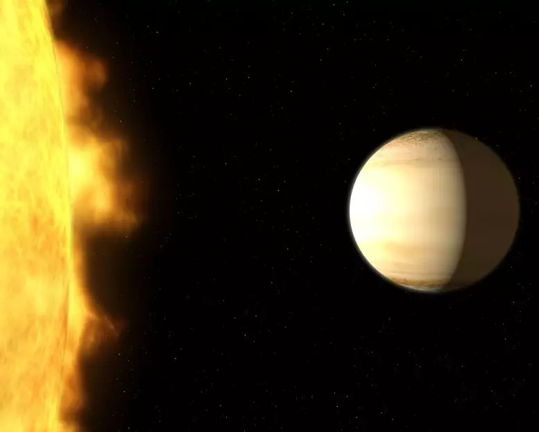 Astronomen fine in grutte hoemannichte wetter yn 'e atmosfear fan in eksoplaneet