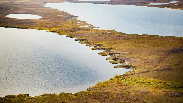 Thermokarst Loch Alasca