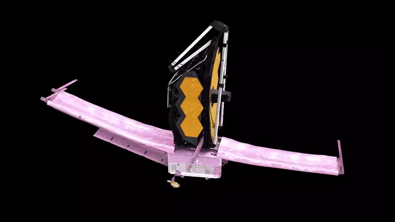 НАСА Вебб свемирски телескоп на крми постављена палета за заштиту од сунца