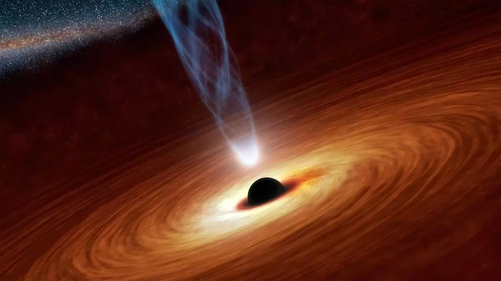 Supermassive Black Hole Umuhanzi Igitekerezo Cyerekana